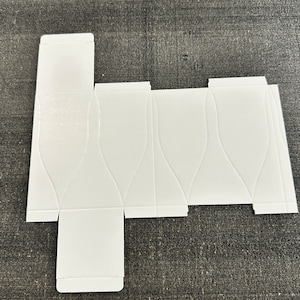 Curved Side Box Template,rectangle Gift Box,favor Box,wedding Gift Box ...