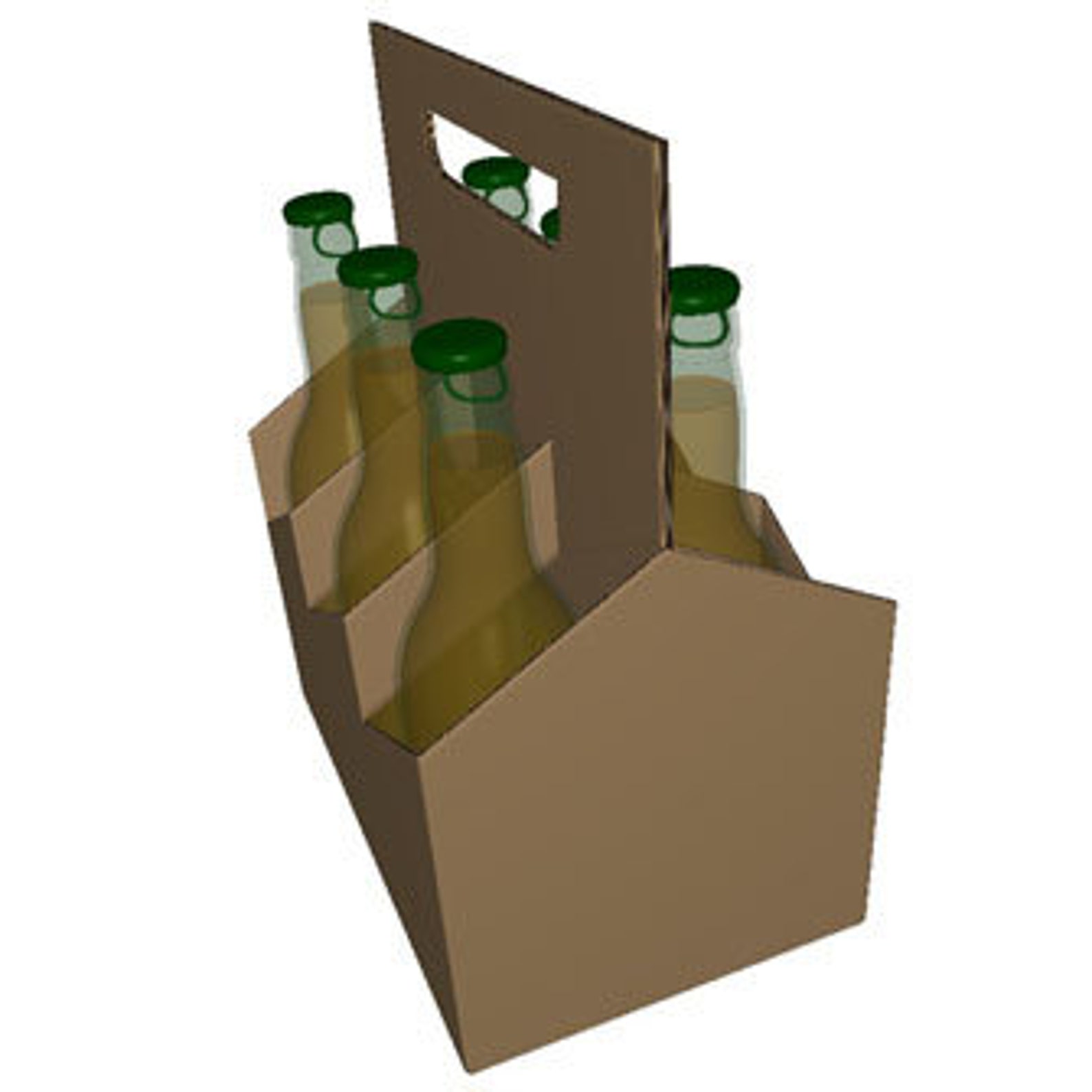 Six Pack Beer Bottle Box Carriercut File Box SVG Packaging - Etsy