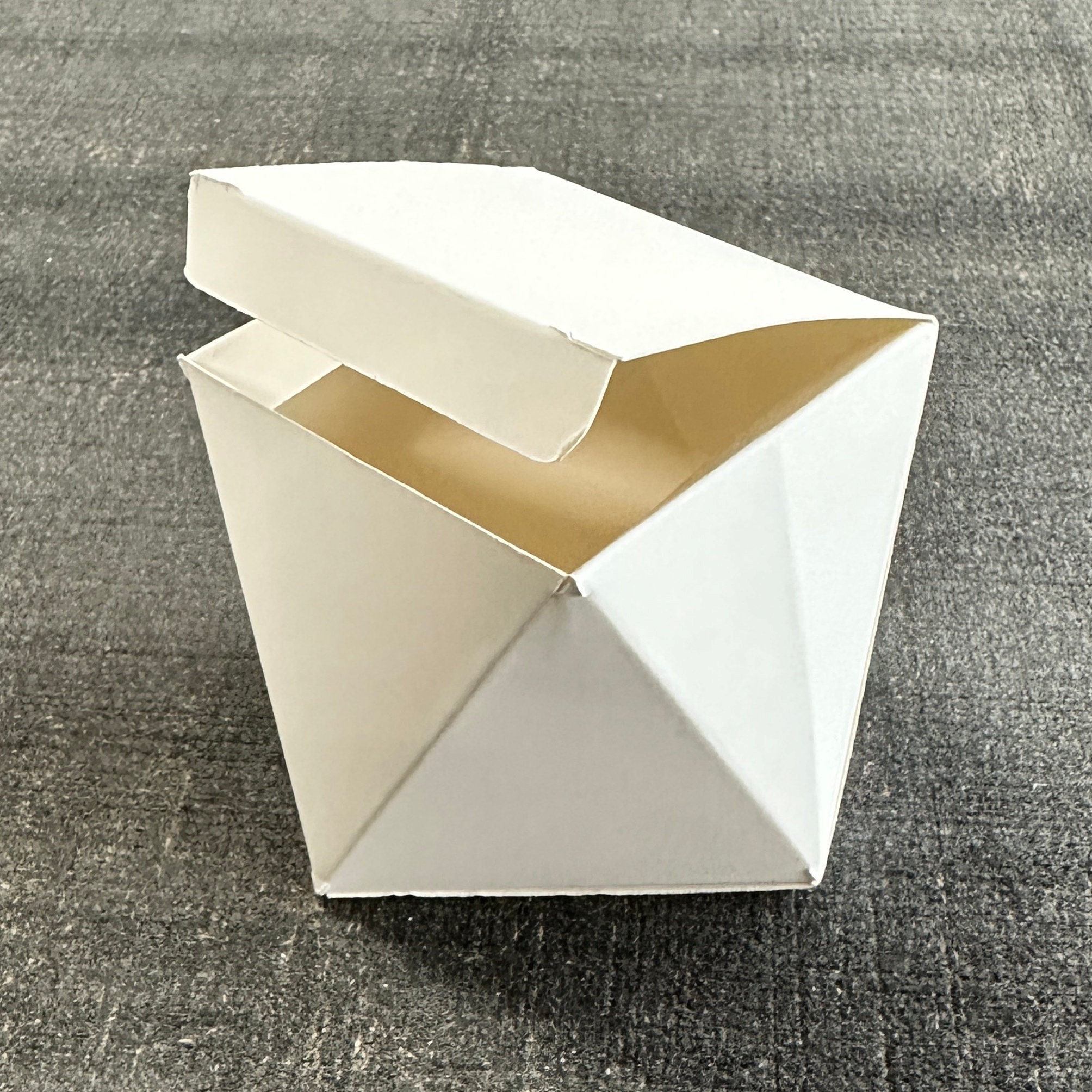 Geometric Box Template, Angled Side Box, Unique Shape Box,paper ...
