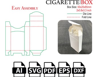 Cigarette Box Svg - Etsy