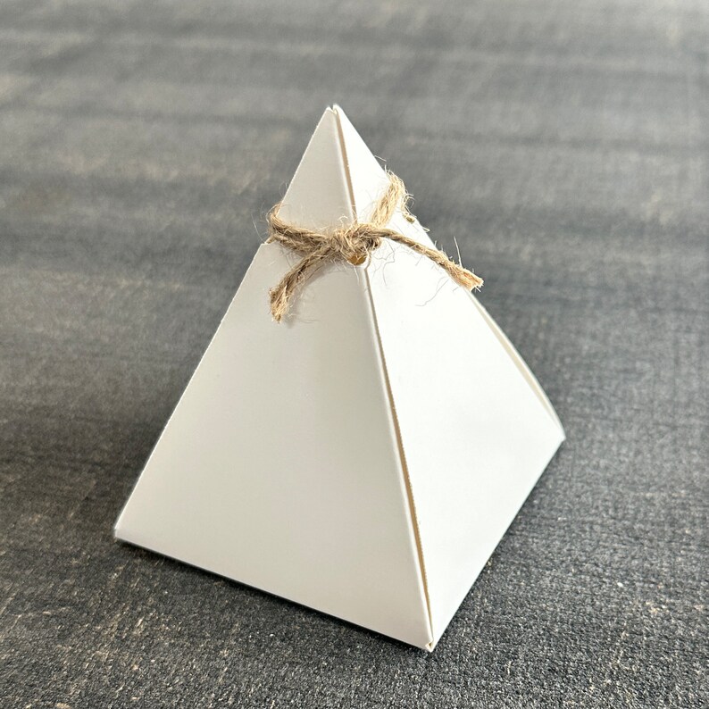Pyramid Gift Box Templatetriangle Boxcandy Boxpyramid - Etsy