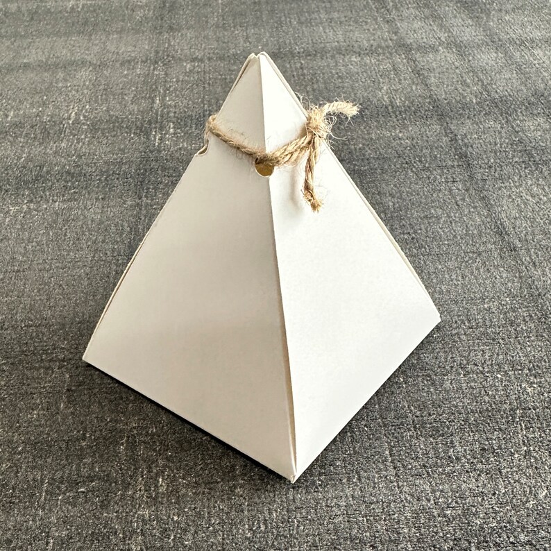 Pyramid Gift Box Templatetriangle Boxcandy Boxpyramid - Etsy