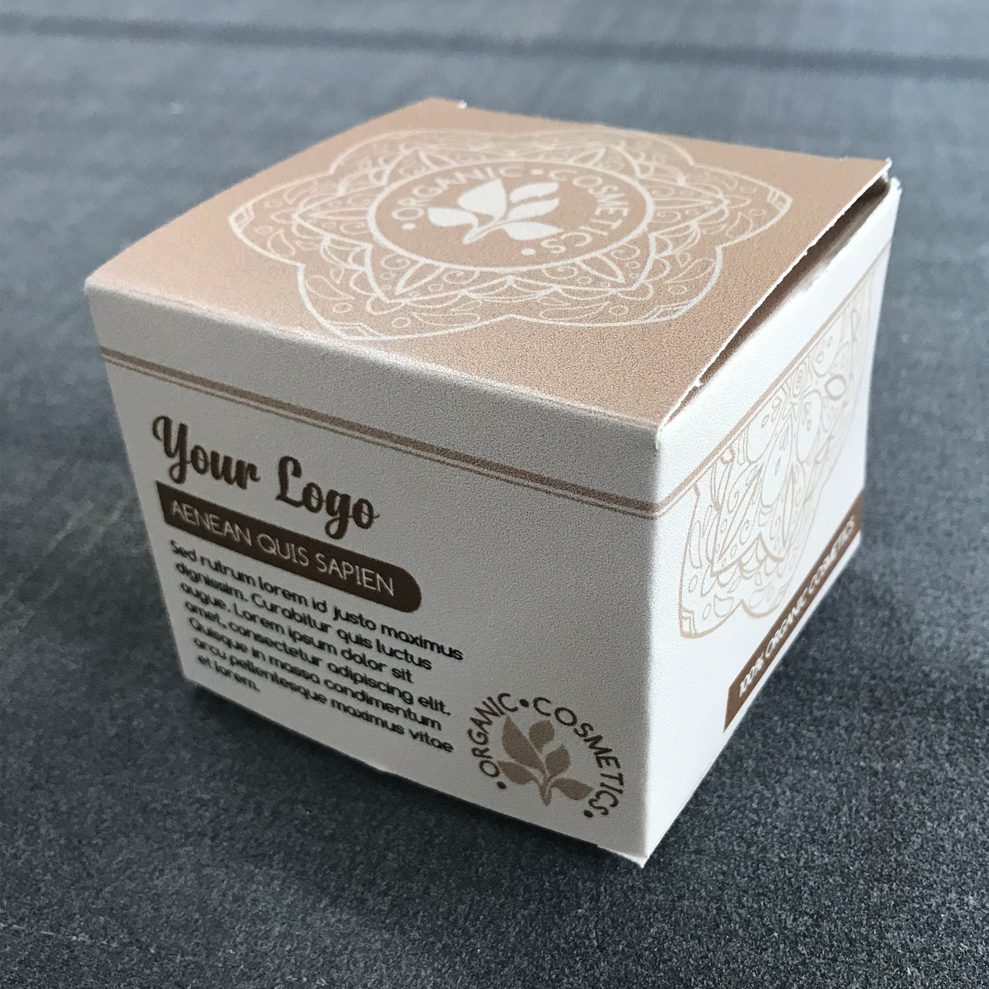 Square Cosmetic Box,editable & Printable Box Template,svg Vector,cut ...