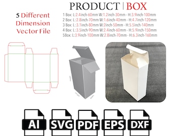 Hexagonal Box,hexagon Box,hexagon Gift Box ,product Box,template SVG ...
