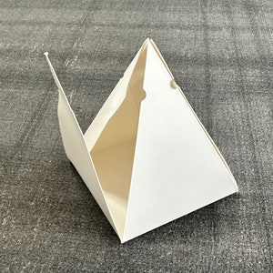 Pyramid Gift Box Template,triangle Box,candy Box,pyramid Shaped Box ...