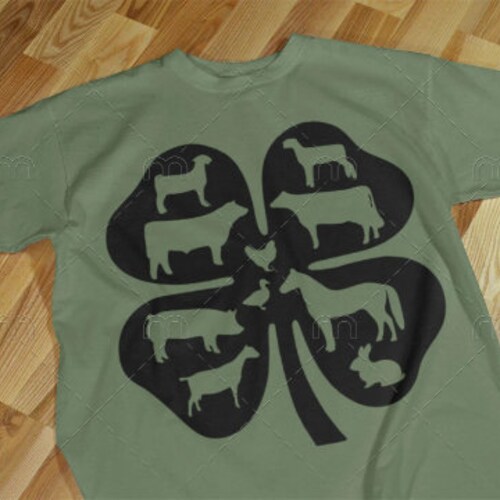 4-H Circle SVG Design - Etsy