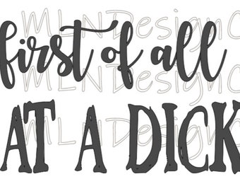 Eat a Dick Decal - Etsy