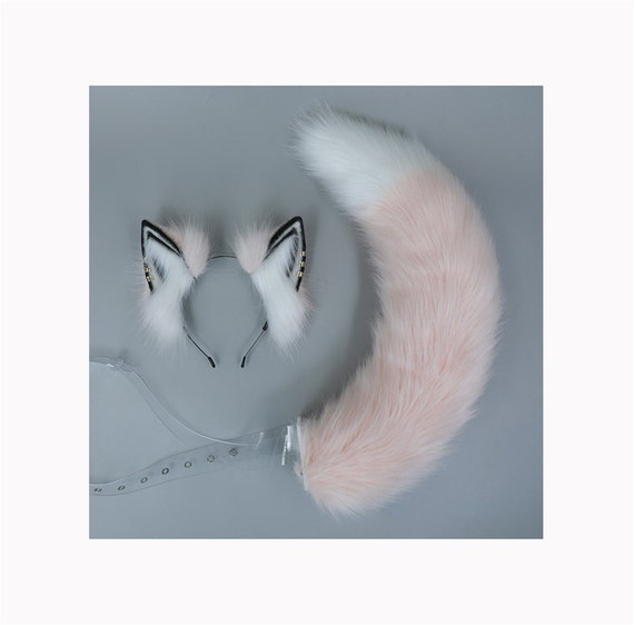 Fox Ear Headband Fox Tail Set Faux Fur Animal Ear Headband - Etsy