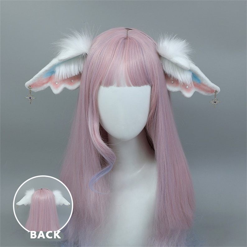 Rainbow Candy Angel Sheep Lamb Ear Headband for Cosplay Sheep - Etsy