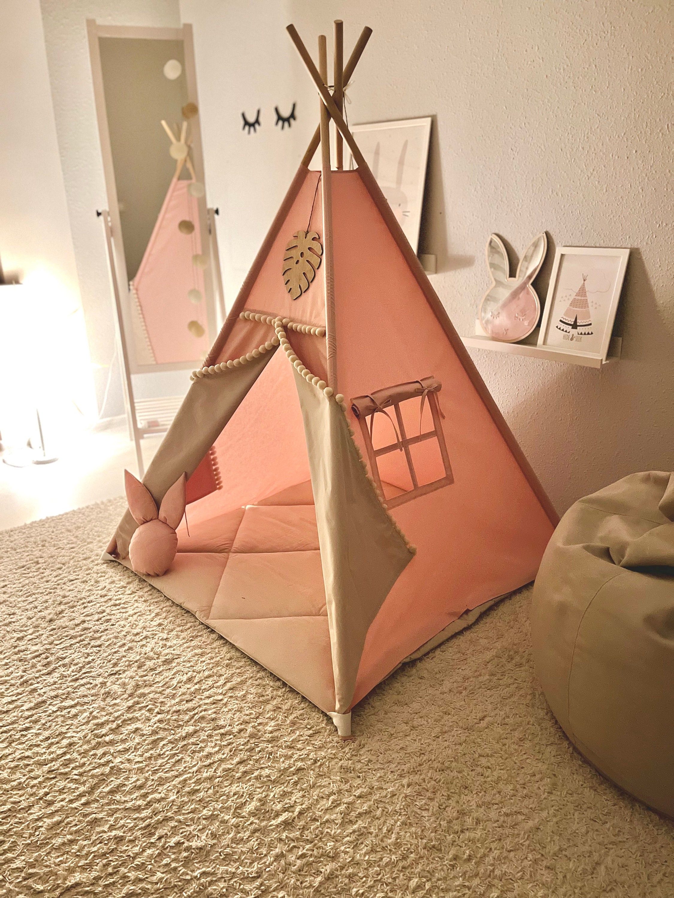 Tipi para niños tipi tipis para niños carpa de juegos tipi - Etsy México