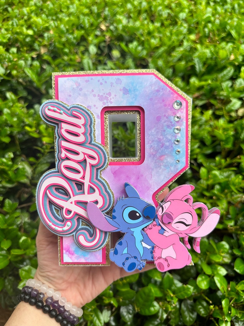 Stitch and Angel 3D Letter Stitch 3D Letter Stitch and Angel - Etsy