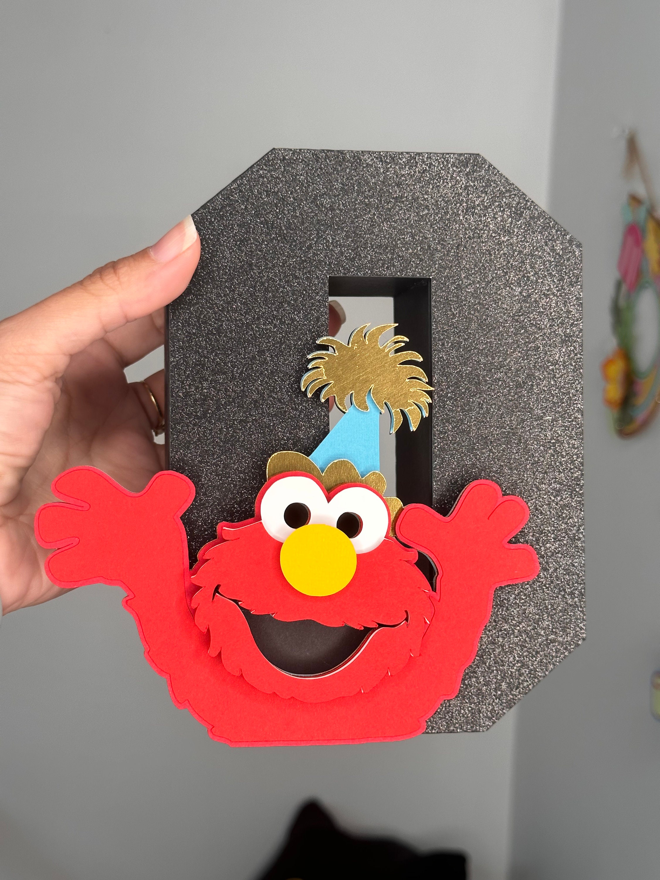 Elmo 3D Letter Elmo Party Decorations Elmo Birthday Party - Etsy