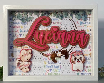 Baby Shadow Box - Etsy