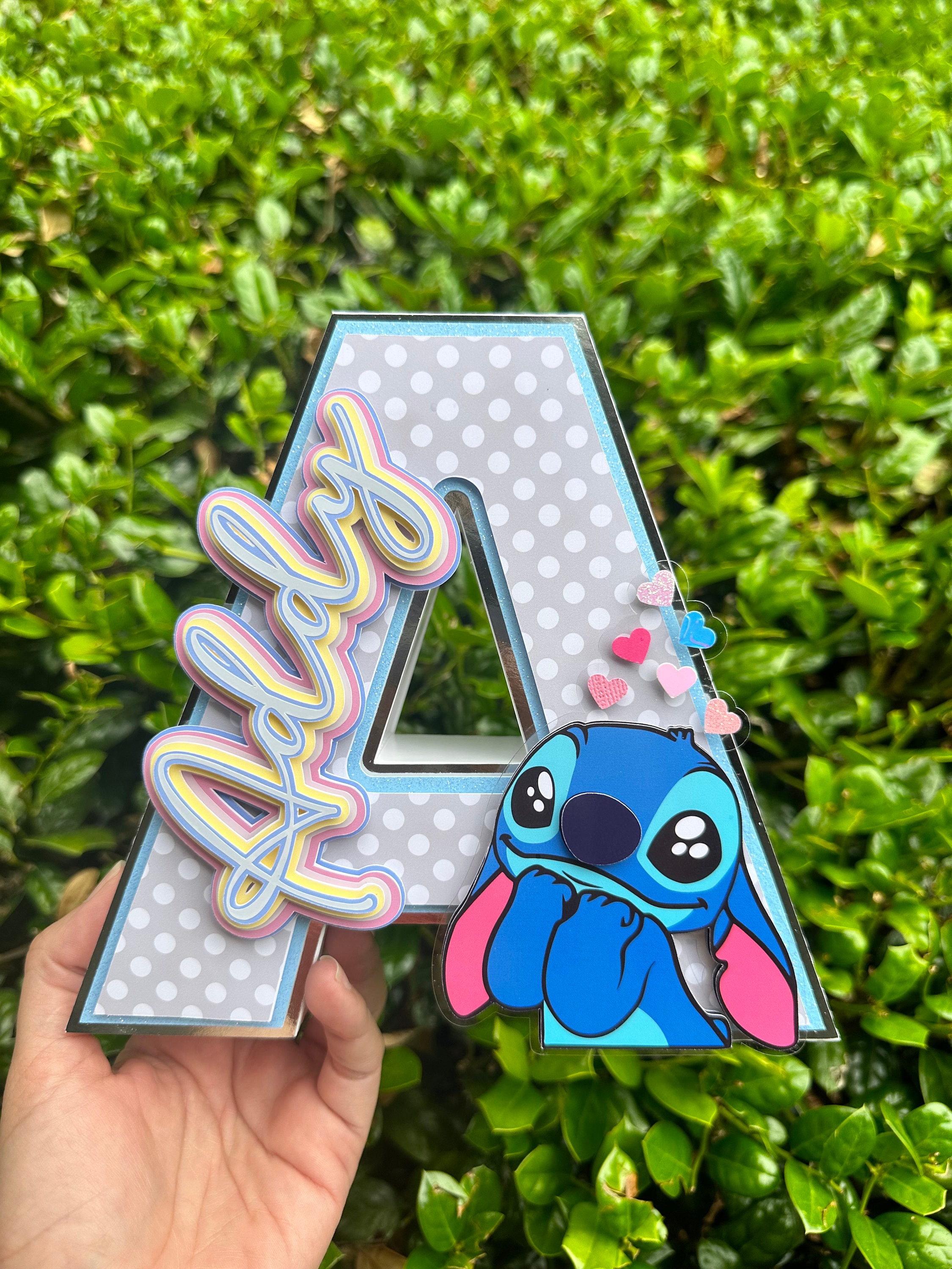 Letra 3D de Stitch decoraciones de fiesta de Stitch - Etsy México