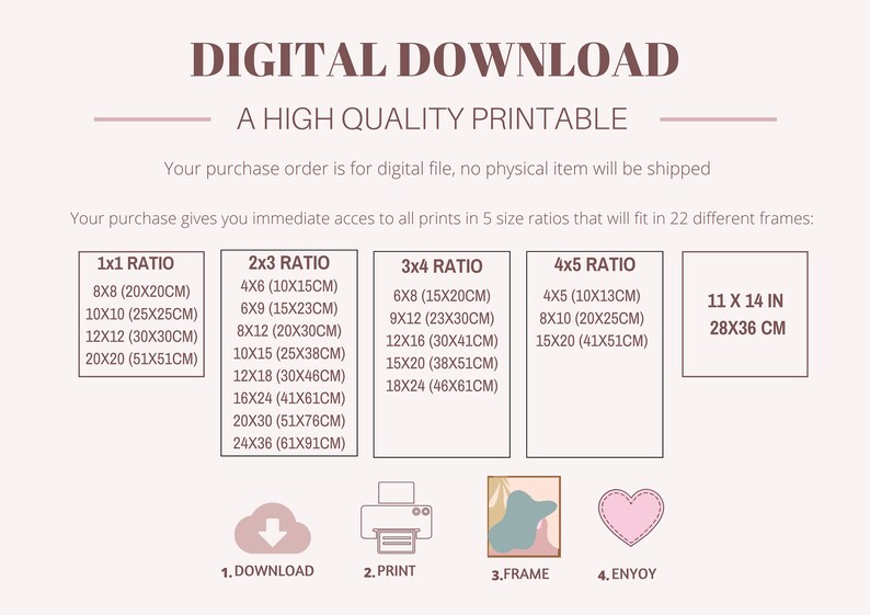 Neutral Boho Poster Printable Decor Set of 8, Bundle Face Line Art ...