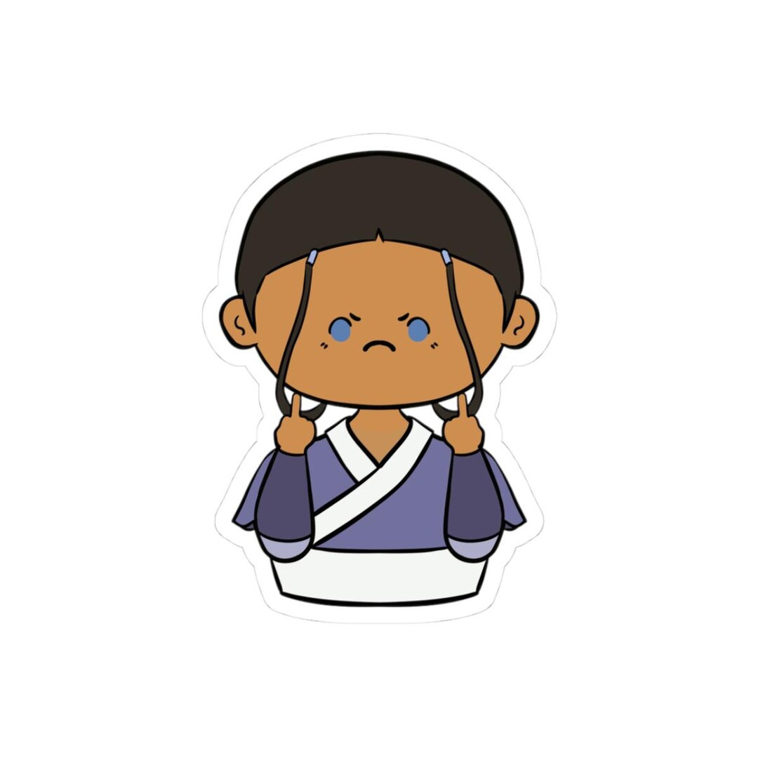 Katara Waterbending Kiss-cut Cute Stickers, Laptop Decals, Gift for ...