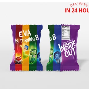 Inside Out 2 Printable Chips Bag Chips Bag Label, Printable Chips Bag ...