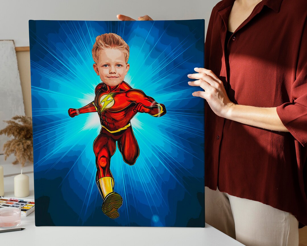 Superhero Custom Portrait,get Your Own Superhero Portrait From Your ...