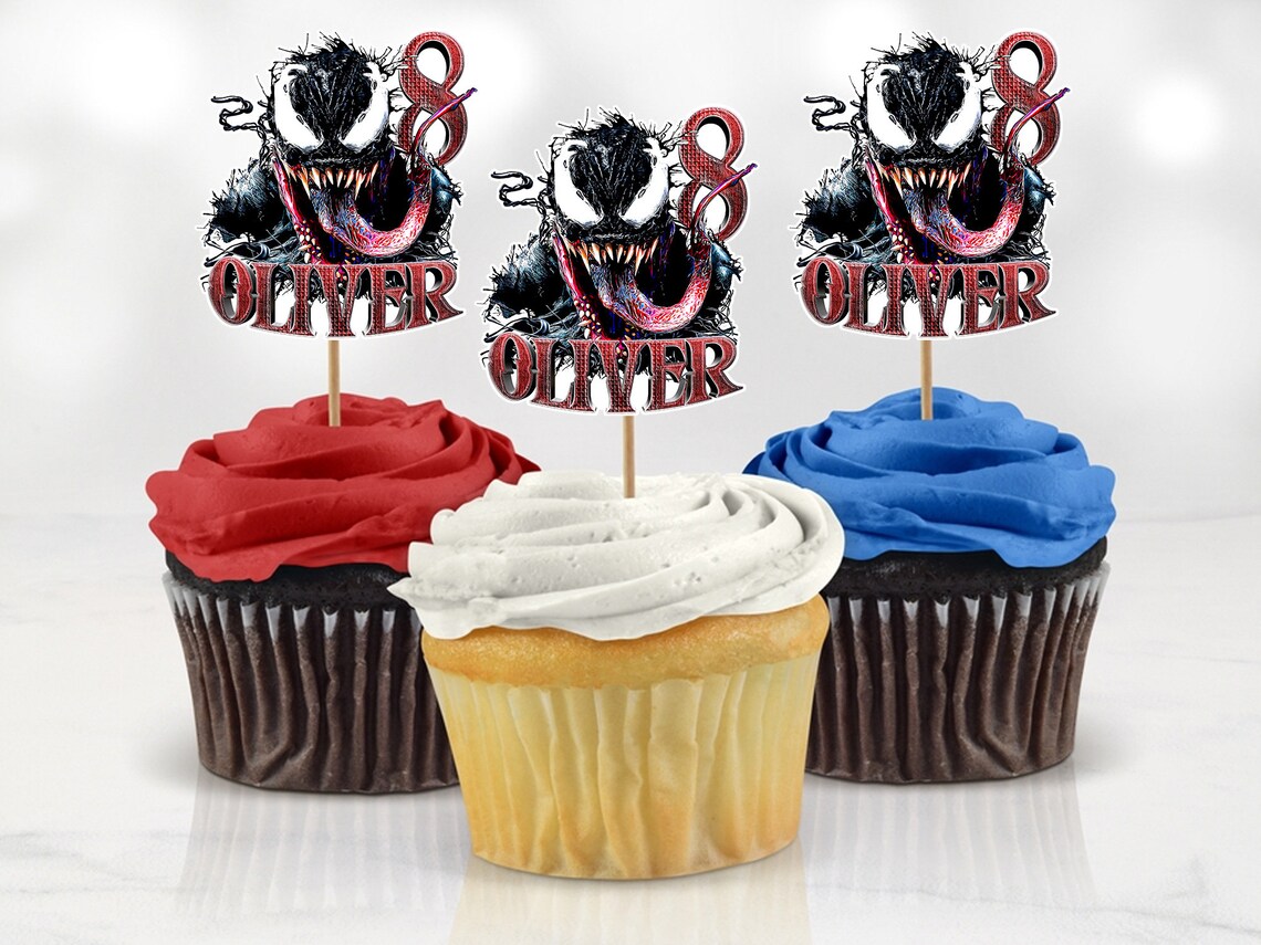 Printable Venom Cake Topper Venom Birthday Party Cake - Etsy