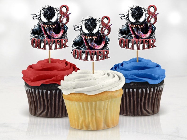 Printable Venom Cake Topper Venom Birthday Party Cake - Etsy