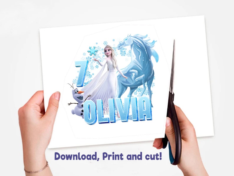 Printable Frozen Elsa Cake Topper Frozen Elsa Birthday Party - Etsy