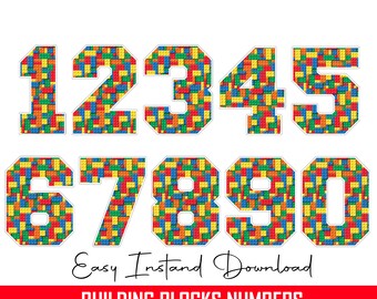Building Block Numbers Clipart 10 PNG Happy Birthday Blocks PNG ...