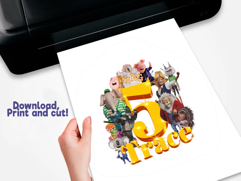 Printable Sing 2 Party Cake Toppersing 2 Birthday Cake - Etsy