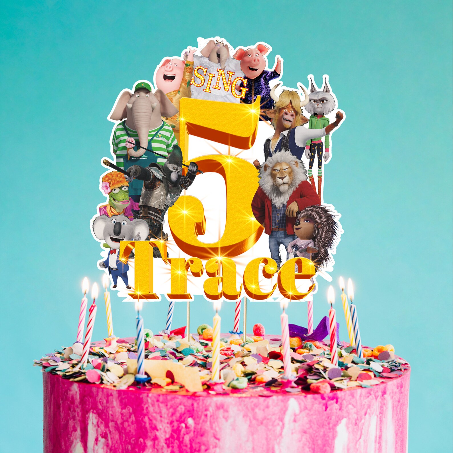 Printable Sing 2 Party Cake Toppersing 2 Birthday Cake - Etsy