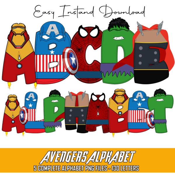 Avengers Letters - Etsy