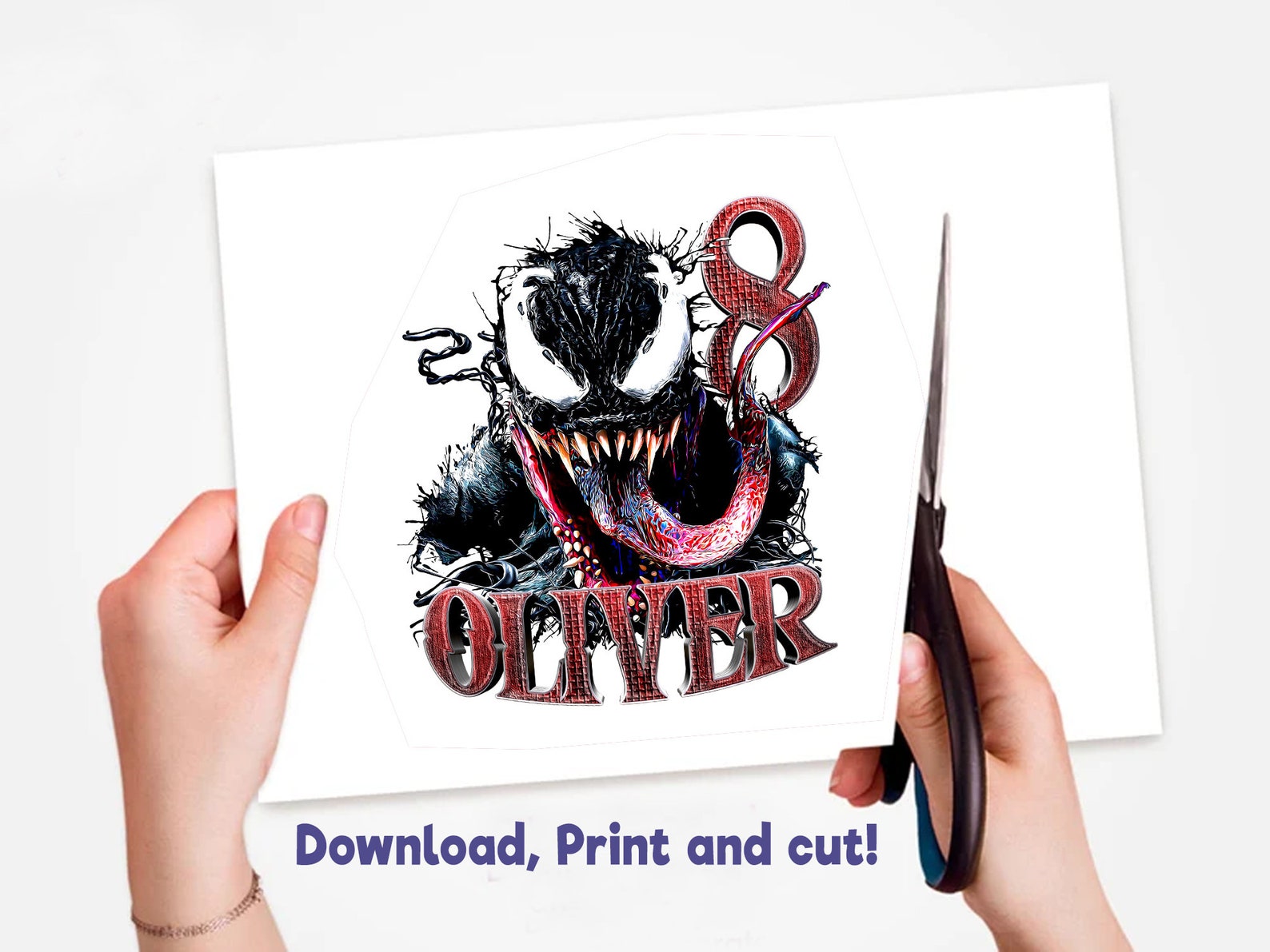 Printable Venom Cake Topper Venom Birthday Party Cake - Etsy