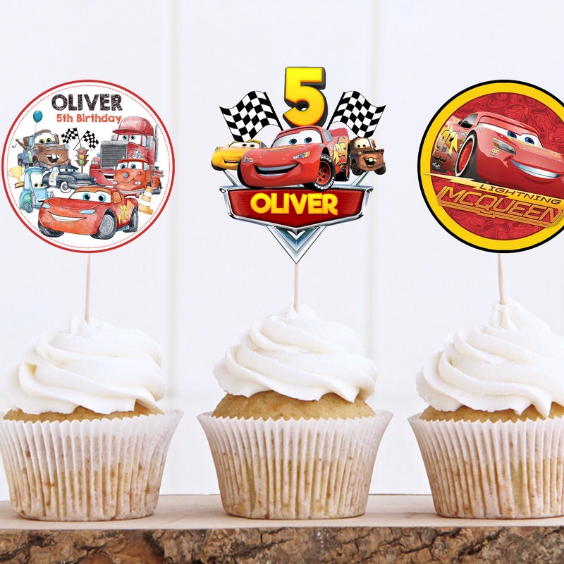 Cars Cupcake Toppers - Etsy