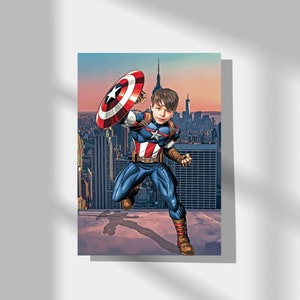 Captain America Custom Portrait, Get Your Own Superhero Portrait From ...