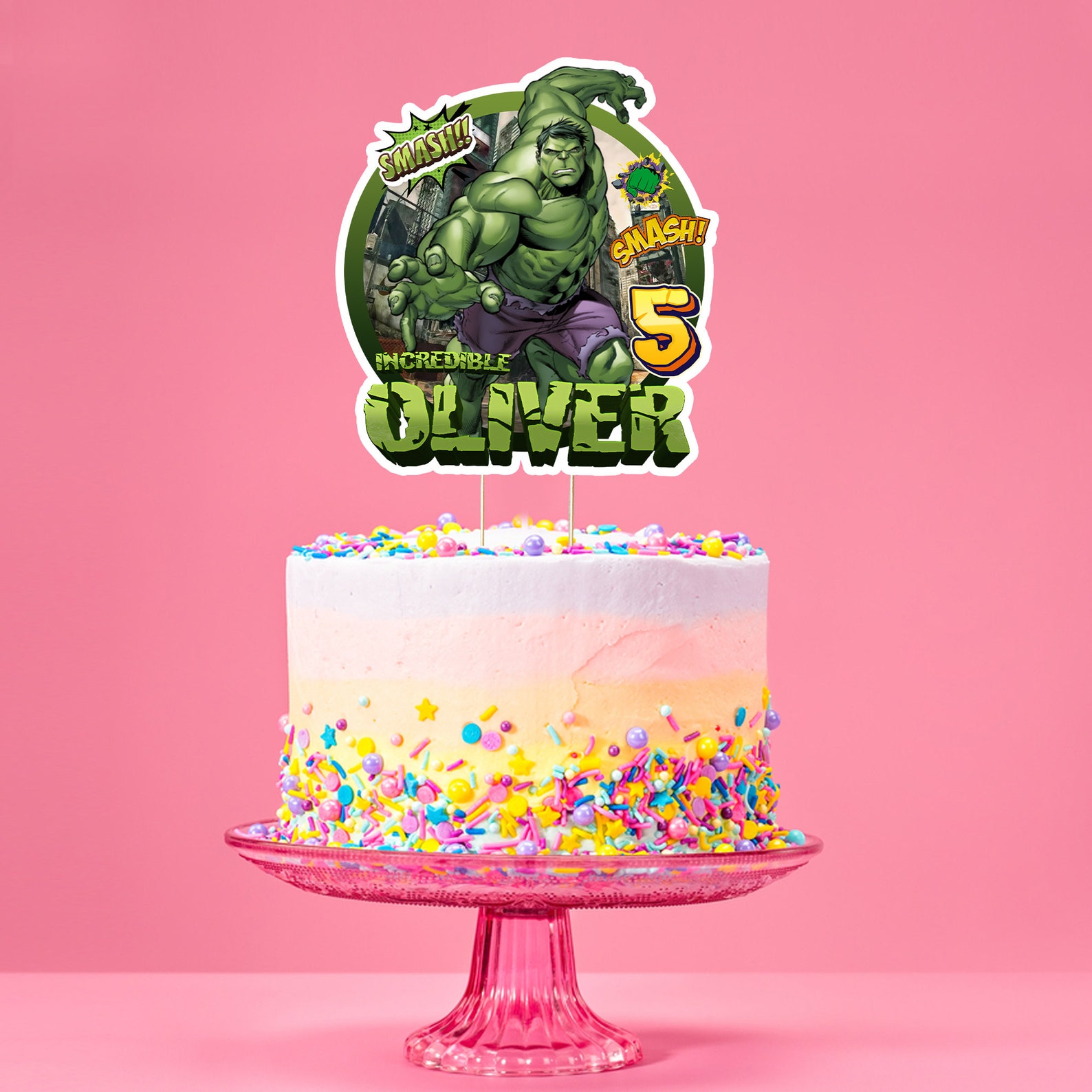 Printable Hulk Cake Topper hulk Birthday Party Cake Topper - Etsy