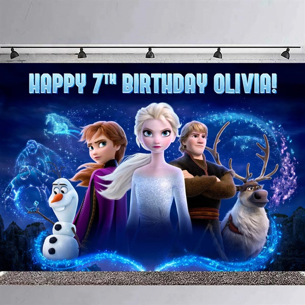 Frozen Backdrop - Etsy