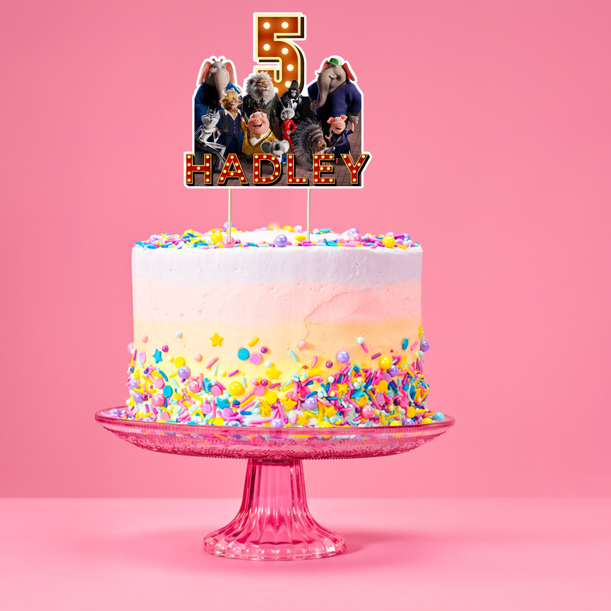 Printable Sing 2 Cake Toppersing 2 Birthday Party Cake - Etsy