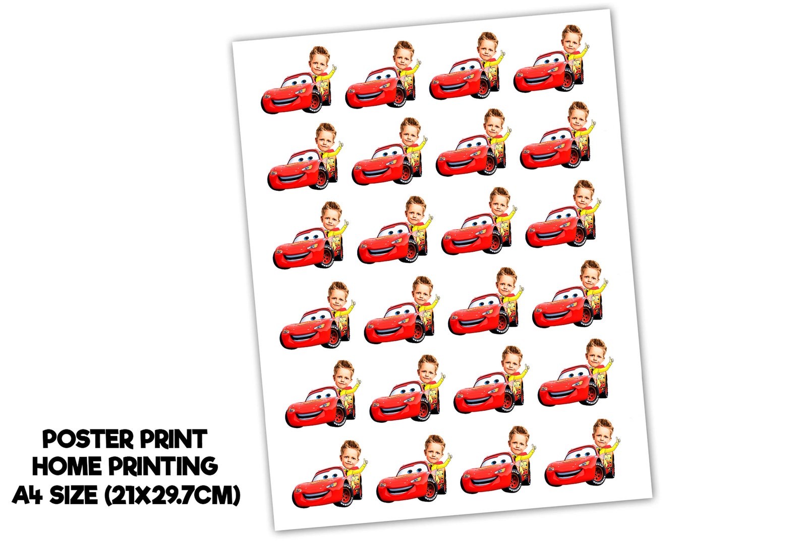 Printable Cars Custom Photo Cupcake Topper Personalised Cars - Etsy