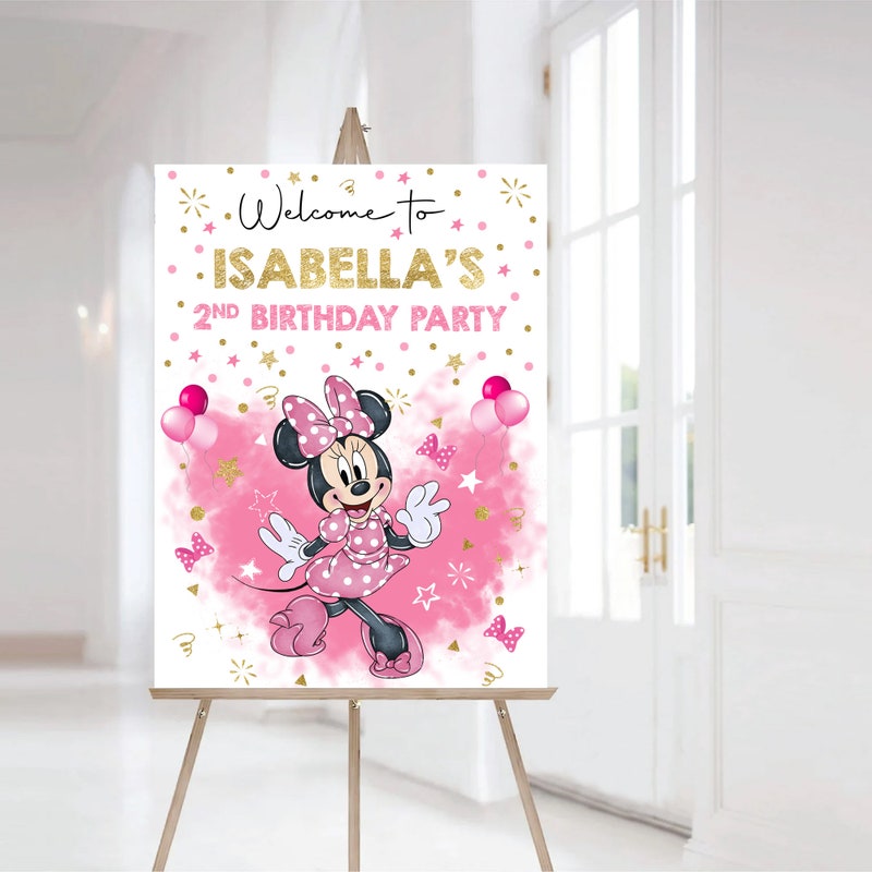 Minnie Mouse Party Signs - Etsy