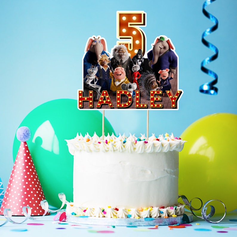 Printable Sing 2 Cake Toppersing 2 Birthday Party Cake - Etsy