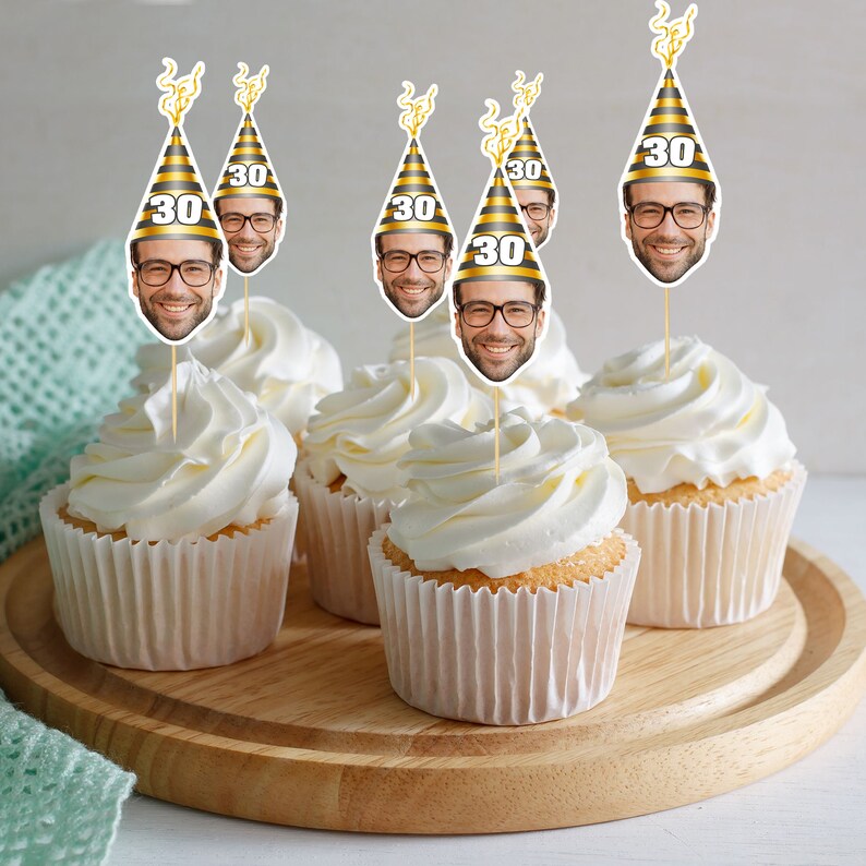 Printable Photo Cupcake Toppers Portrait Cupcake Toppers - Etsy Australia