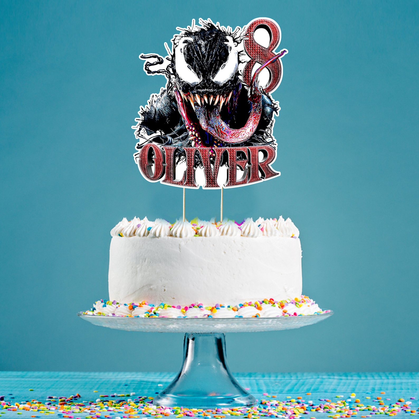 Printable Venom Cake Topper Venom Birthday Party Cake - Etsy