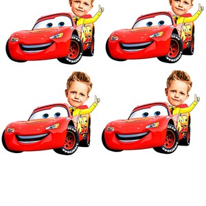 Printable Cars Custom Photo Cupcake Topper, Personalised Cars Cupcake ...