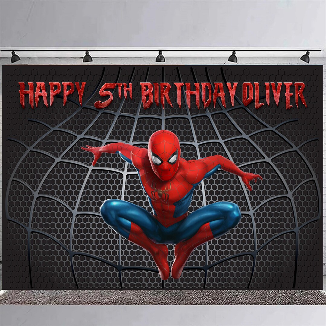 Spiderman Party Backdrop, Kids Spiderman Backdrop,spiderman Backdrop ...