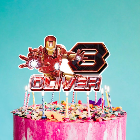 Printable Ironman Cake Topper Ironman Birthday Party Cake - Etsy