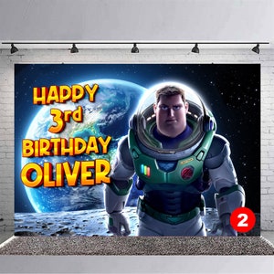Buzz Lightyear Backdrop,buzz Lightyear Birthday Backdrop,buzz Lightyear ...