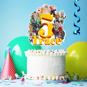 Printable Sing 2 Party Cake Topper,sing 2 Birthday Cake Topper,birthday ...