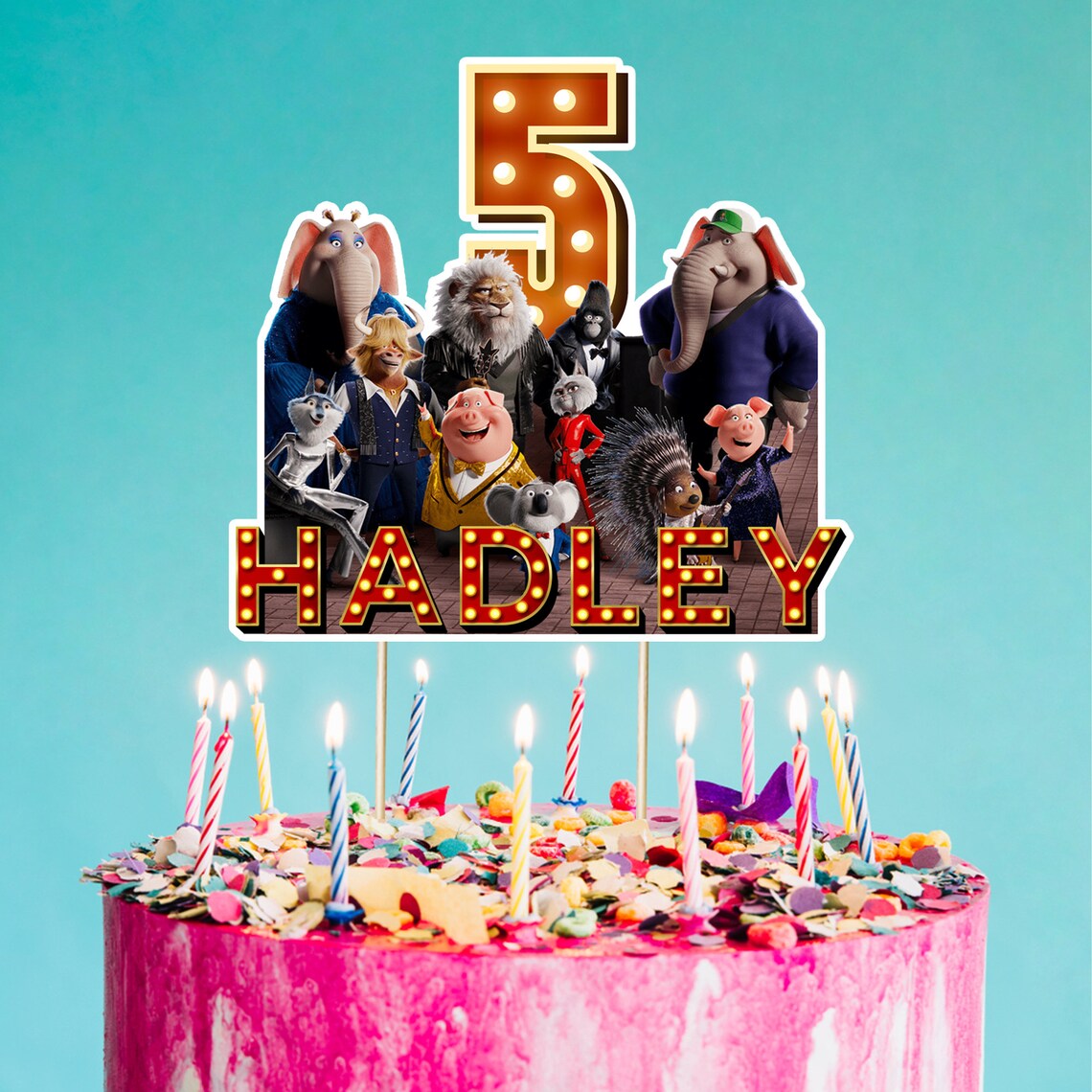 Printable Sing 2 Cake Toppersing 2 Birthday Party Cake - Etsy