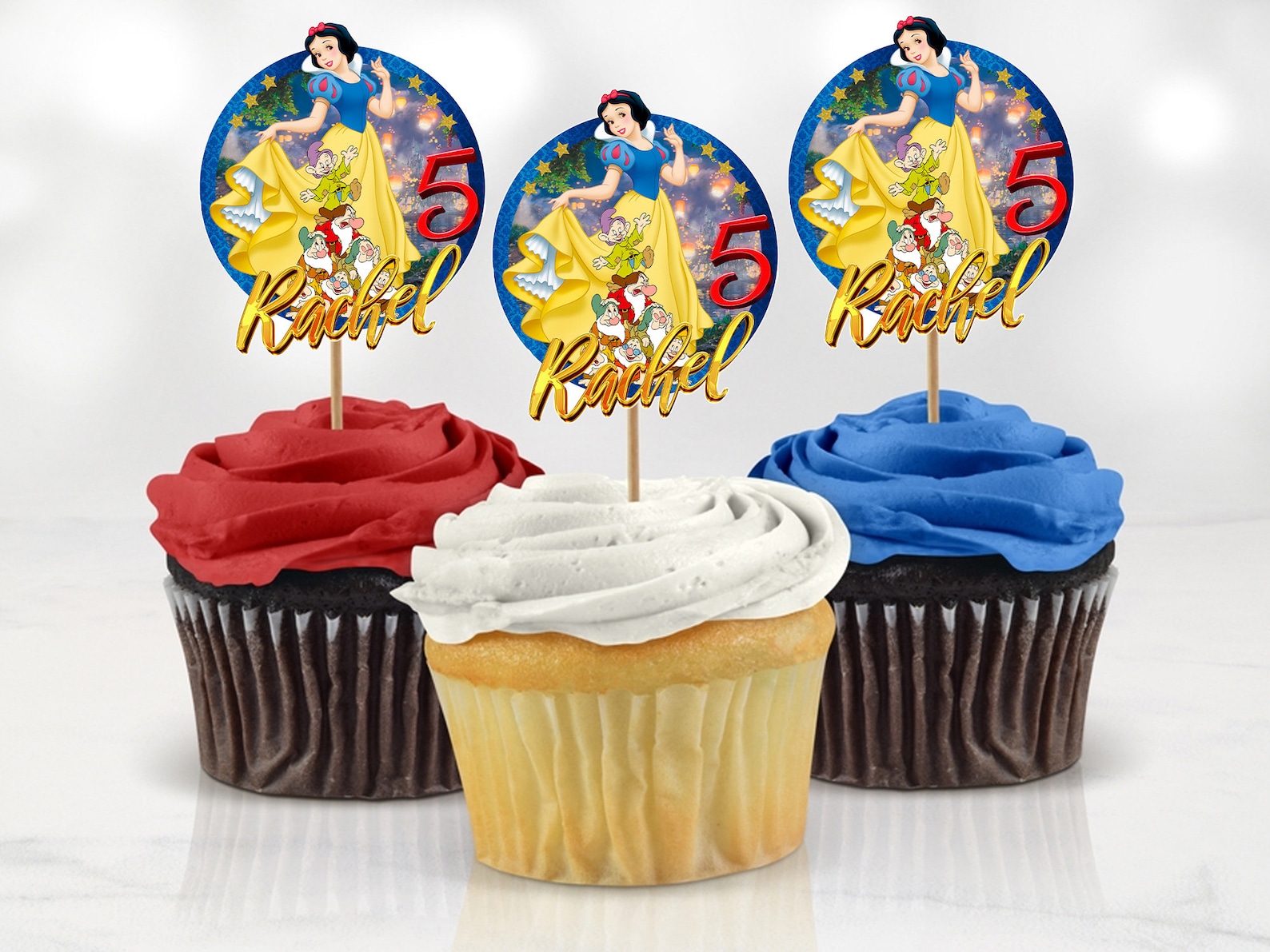 Printable Snow White Cake Topper princess Birthday Party Cake - Etsy