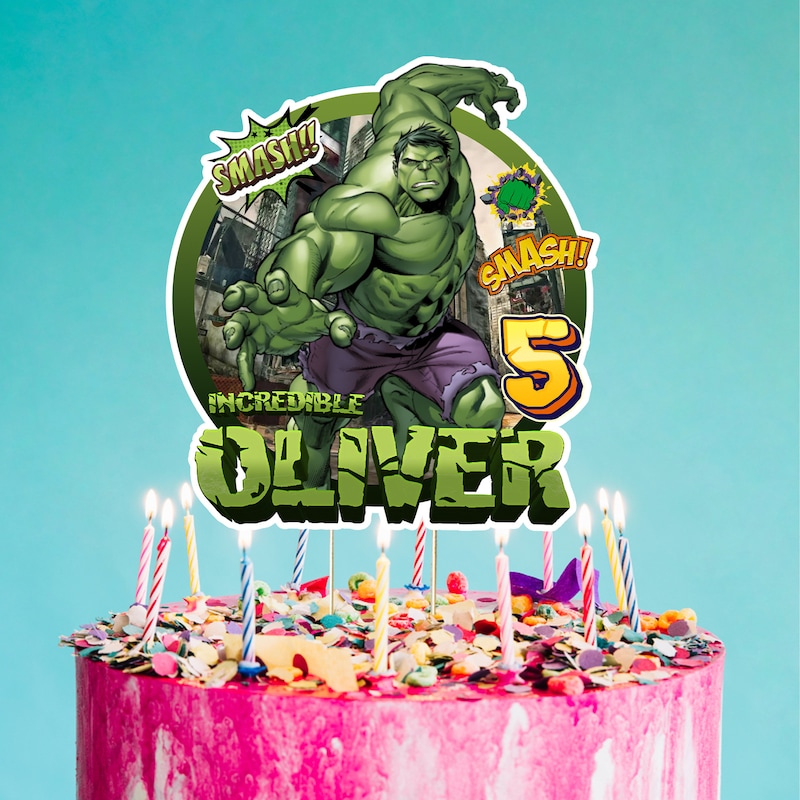 Hulk Cake Topper - Etsy
