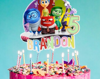 Inside Out Cake Topper - Etsy