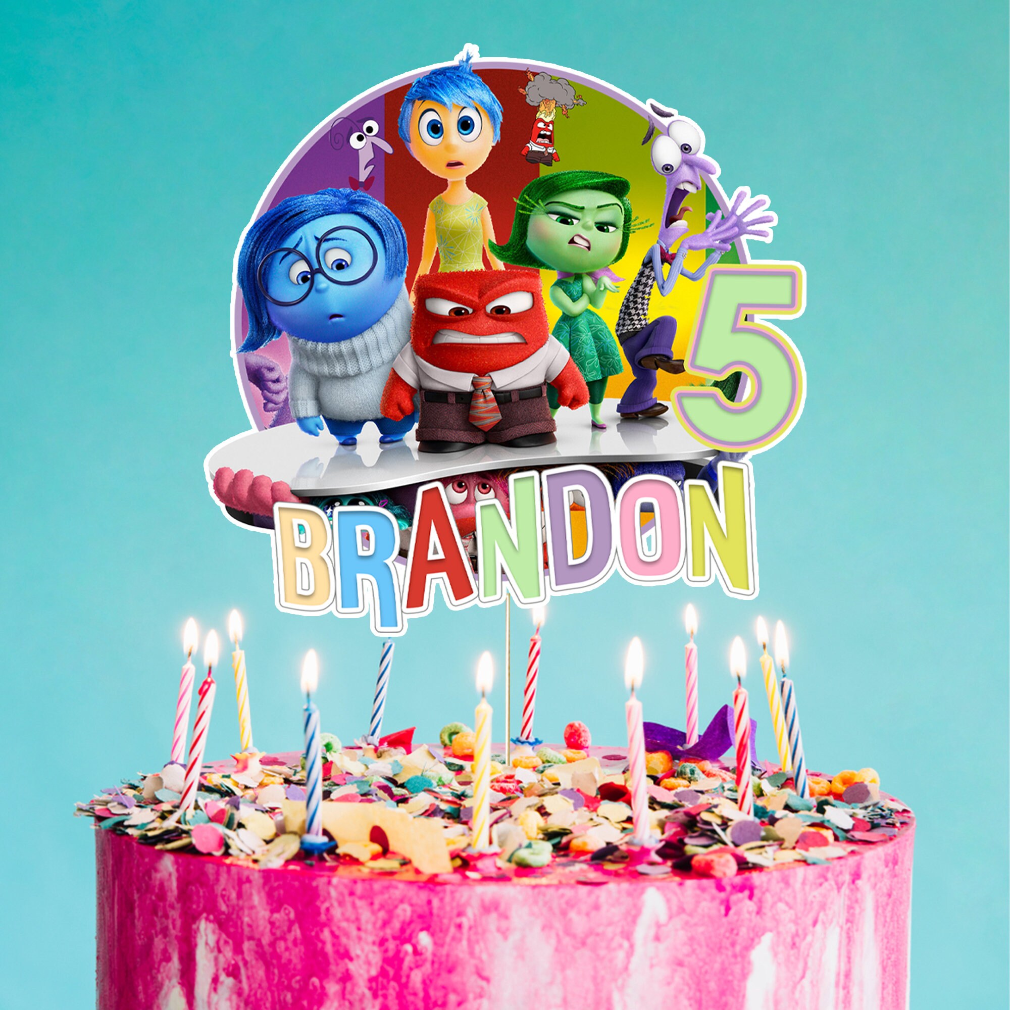 Inside Out Cake Ideas Inside Out Themed Cake